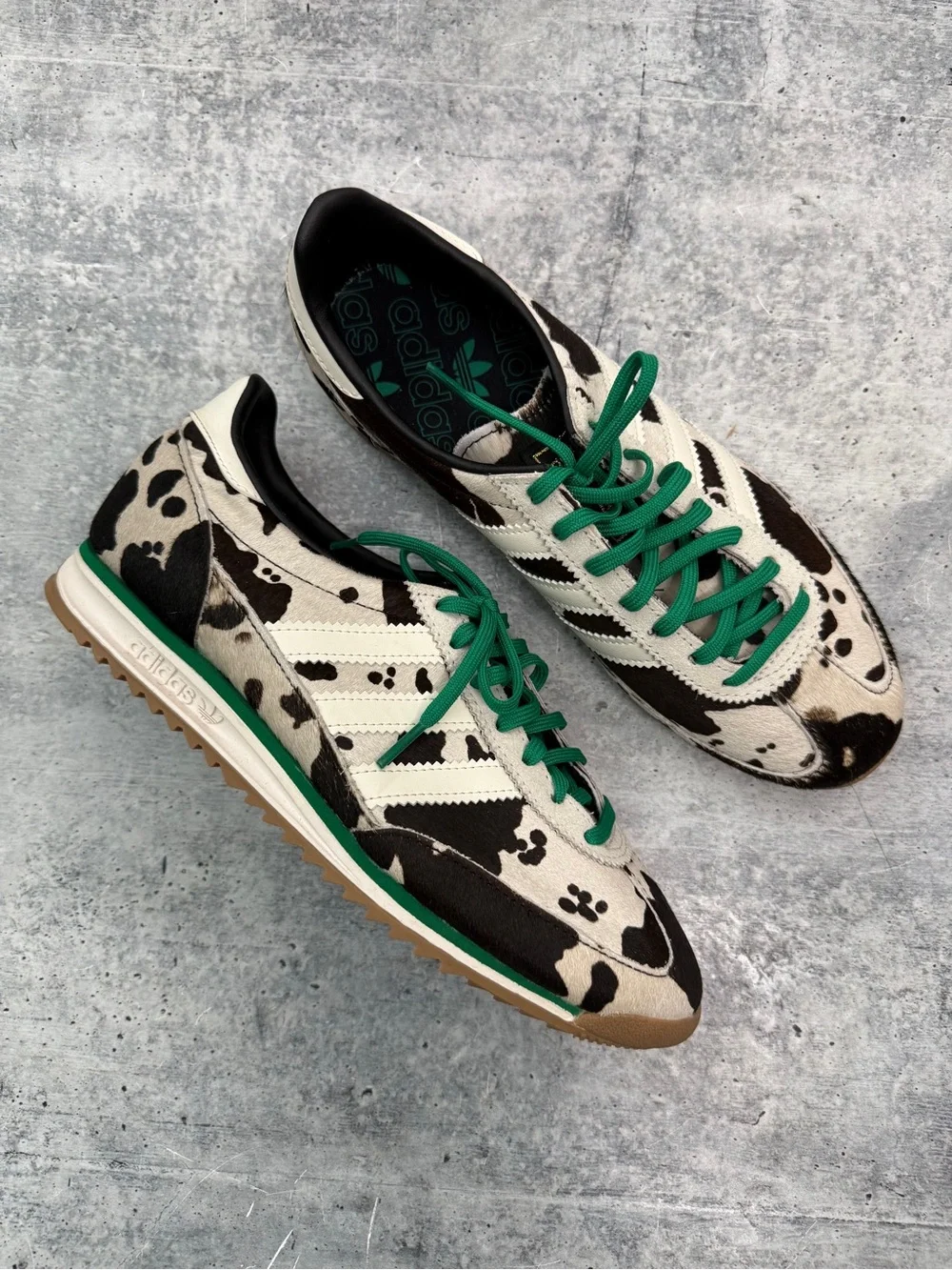 adidas | Shoes | Adidas Sl 72 Cow Print Sneakers 8 | Poshmark